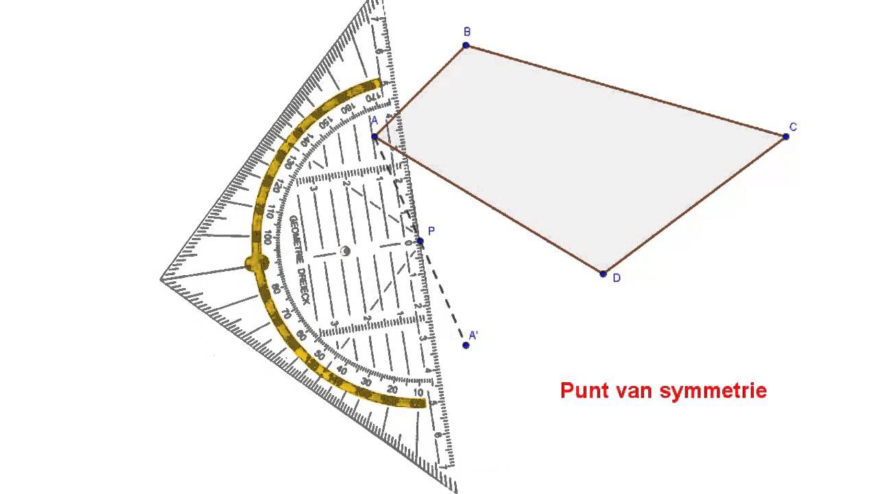 Spiegelen in een punt - YouTube