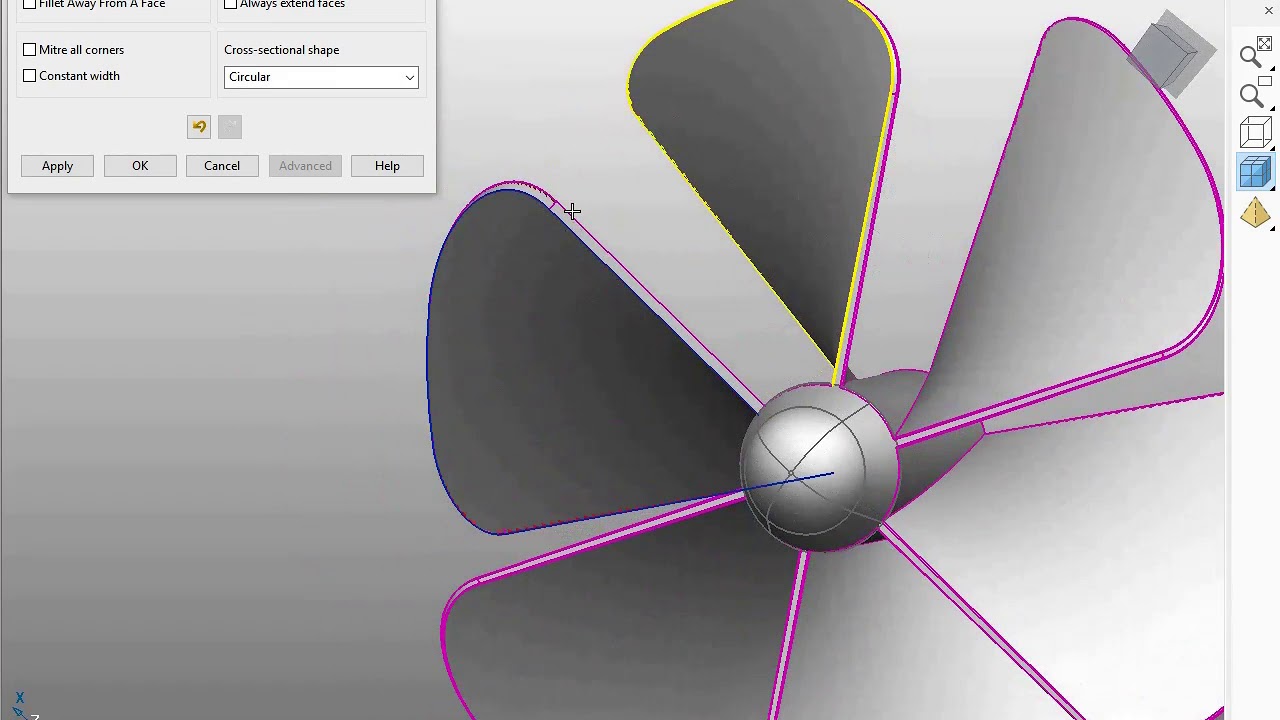 Powershape 2018 3D Fan Design With Morph Command - YouTube