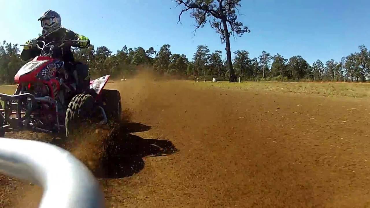 Australian Dirt track title race 3 ATV OPEN 2016 - YouTube