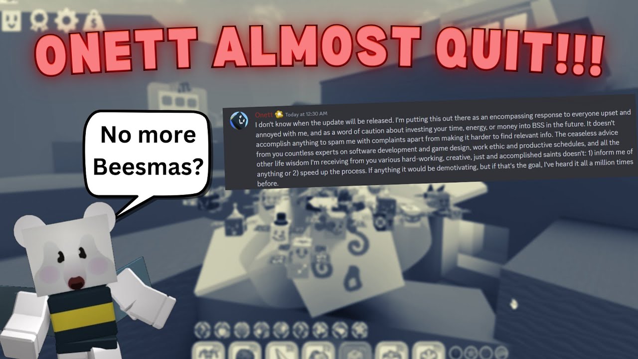 Onett Almost ENDED Bee Swarm Simulator!!! - YouTube