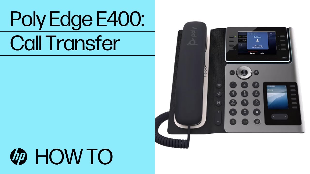 Poly Edge E400: Call Transfer | HP Support - YouTube