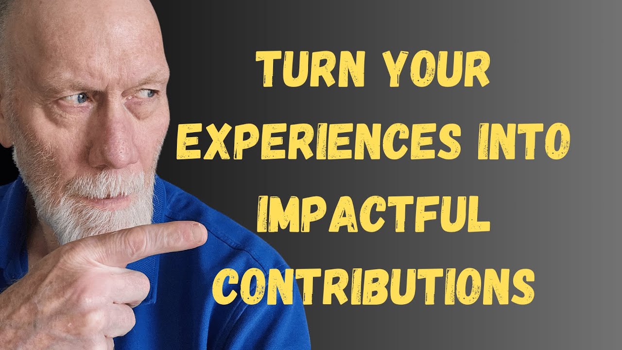 Turn Your Life Experiences Into Impactful Legacy Contributions TODAY ...