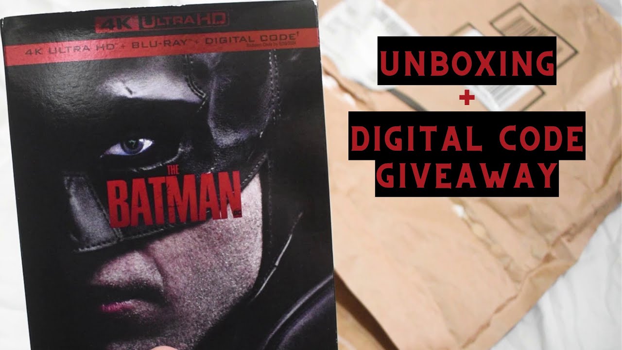 The Batman 4K Ultra HD Blu-ray (Unboxing + Menu) & Digital Code ...