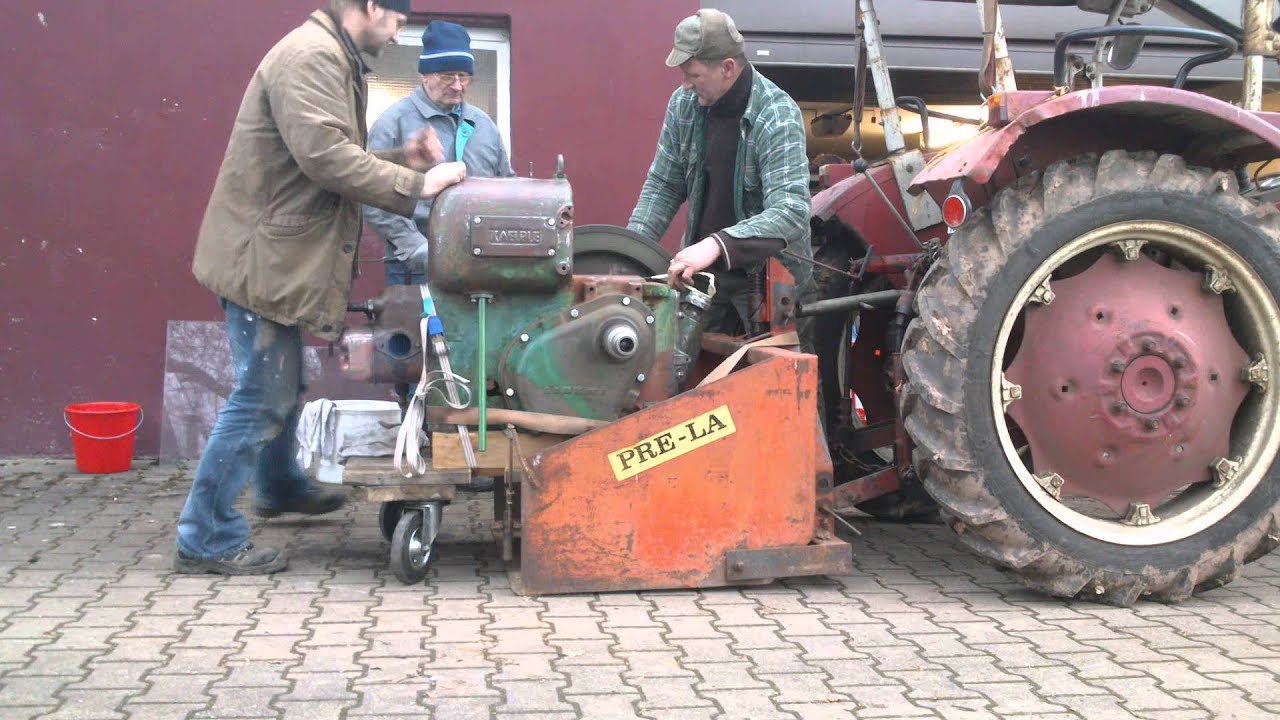 Allgaier Kaelble Motor 2.Startversuch - YouTube
