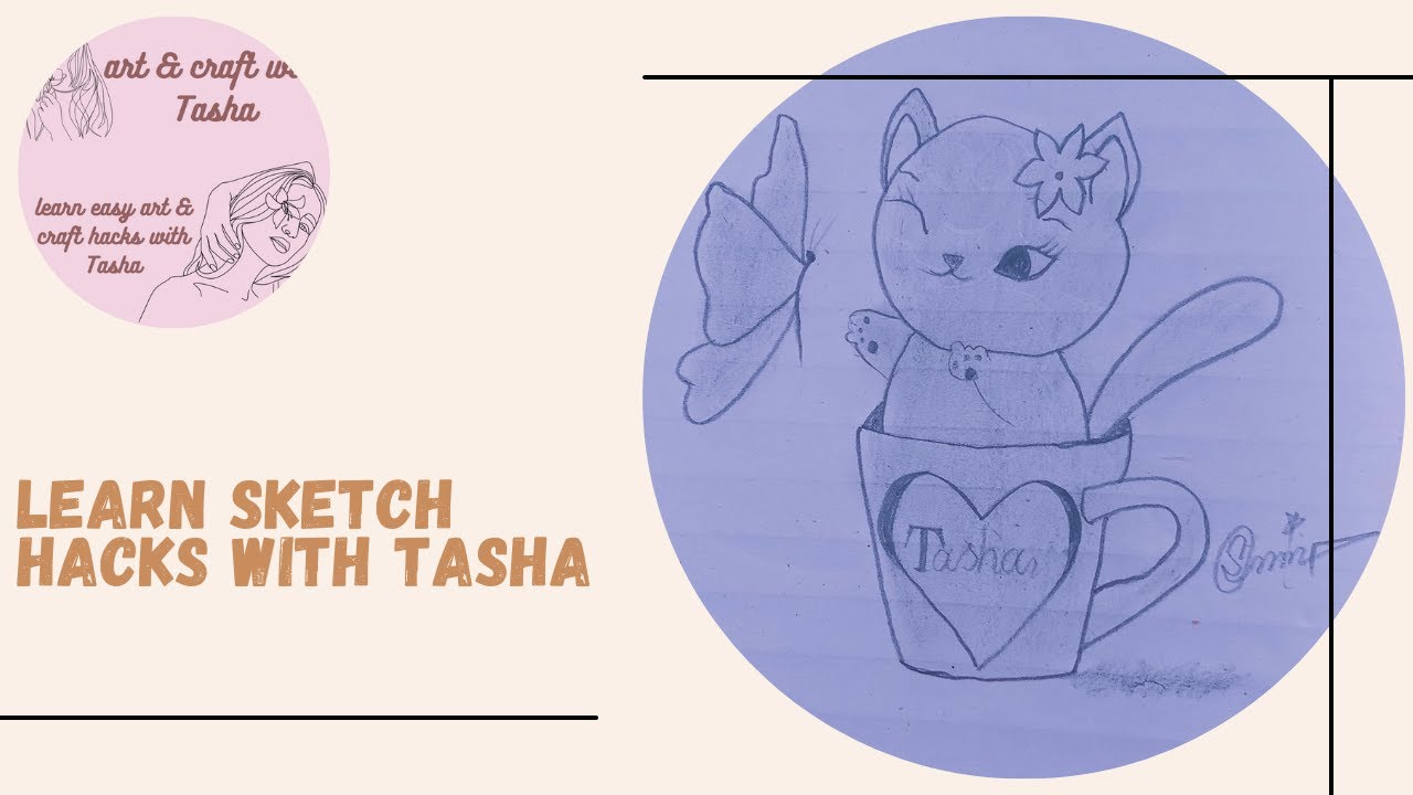 Amazing Tasha sketch//sketch tutorial 18 - YouTube