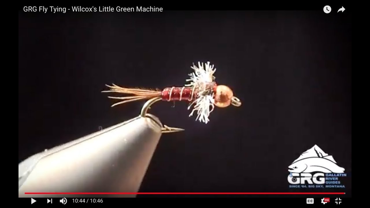 GRG Fly Tying - Wilcox's Little Green Machine - YouTube