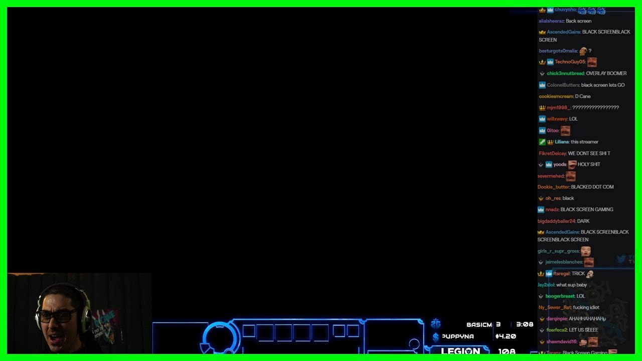 The Best Black Screen Streamer On Twitch #809 - YouTube