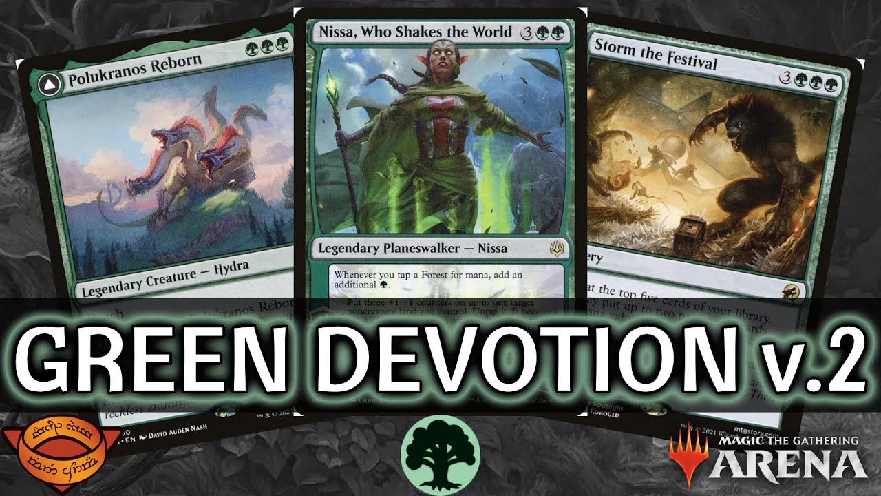 🟢 Mono Green Devotion, version with Nissa | MTG Arena | Explorer | BO3 ...