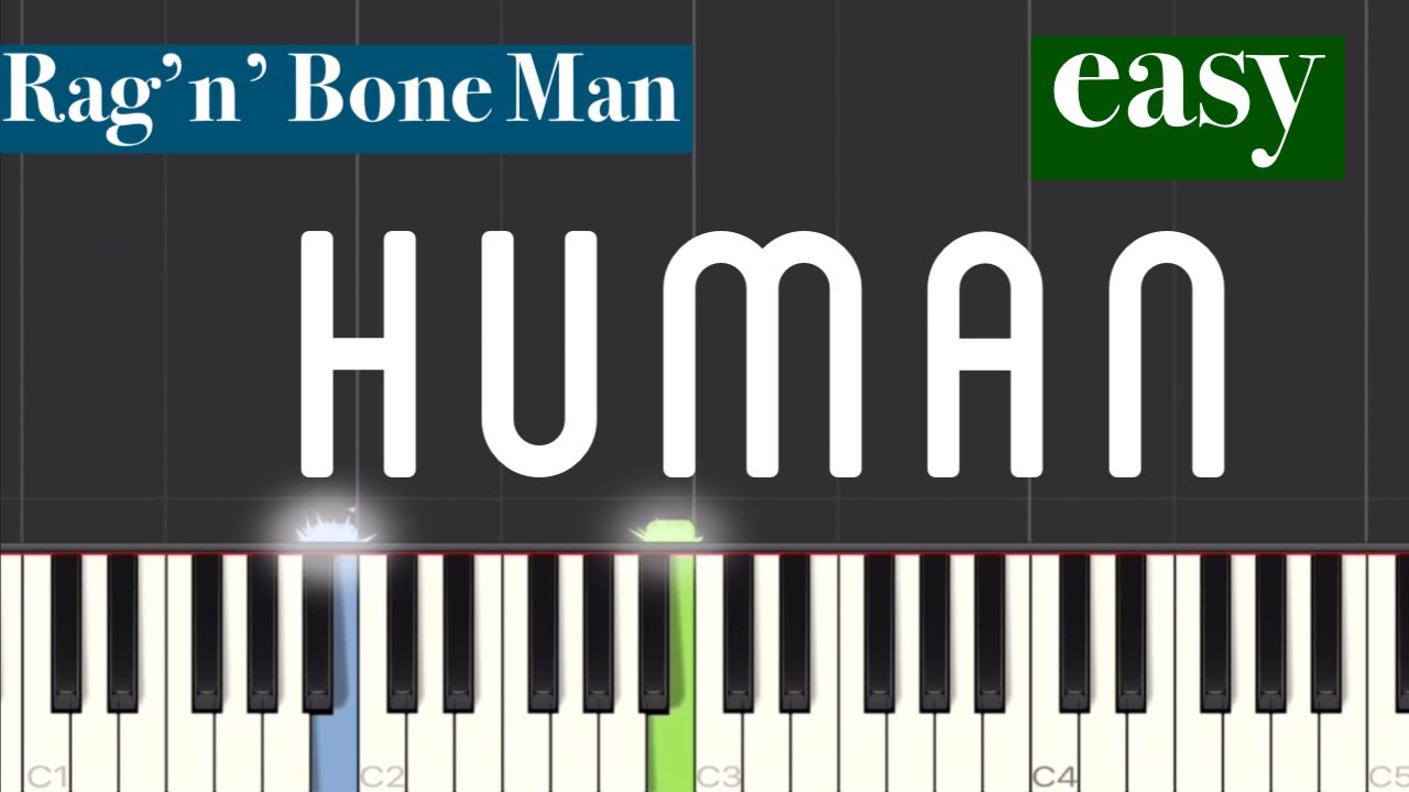 Rag’n’Bone Man - Human Piano Tutorial | Easy - YouTube