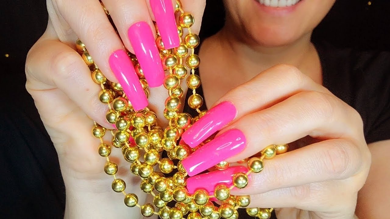 ASMR 10 Aggressive Gold Triggers | No Talking | Long Nails - YouTube