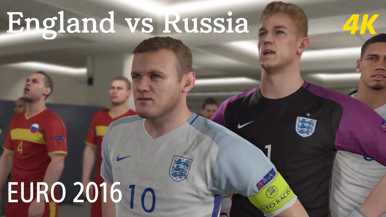 PES 2016 Gameplay [PS5 4K] UEFA EURO 2016-England vs Russia [KONAMI ...