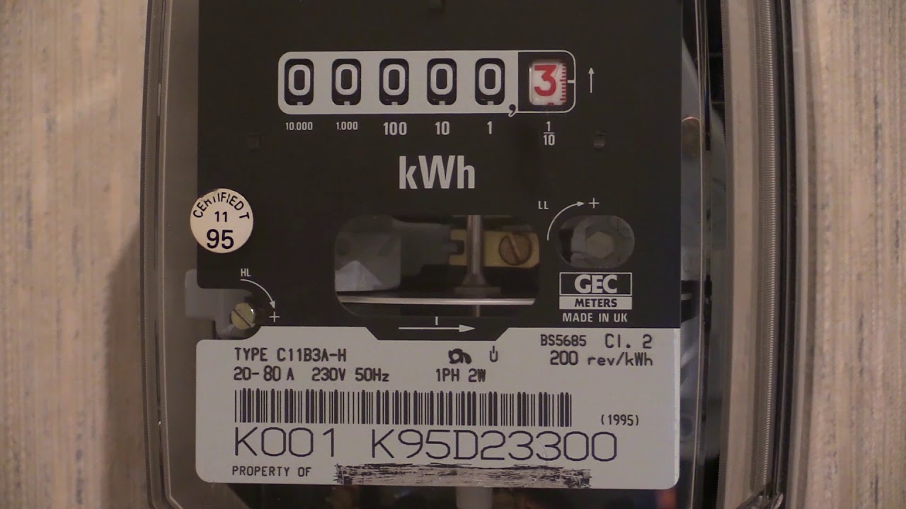 Accuracy Test : GEC C11B3A-H kWh meter. - YouTube