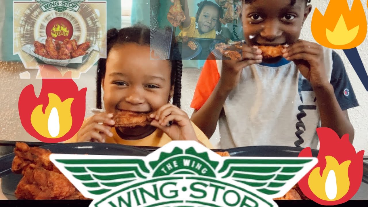 WingStop ATOMIC Wings CHALLENGE ⚠️#kids #challenge #food #wingstop ...
