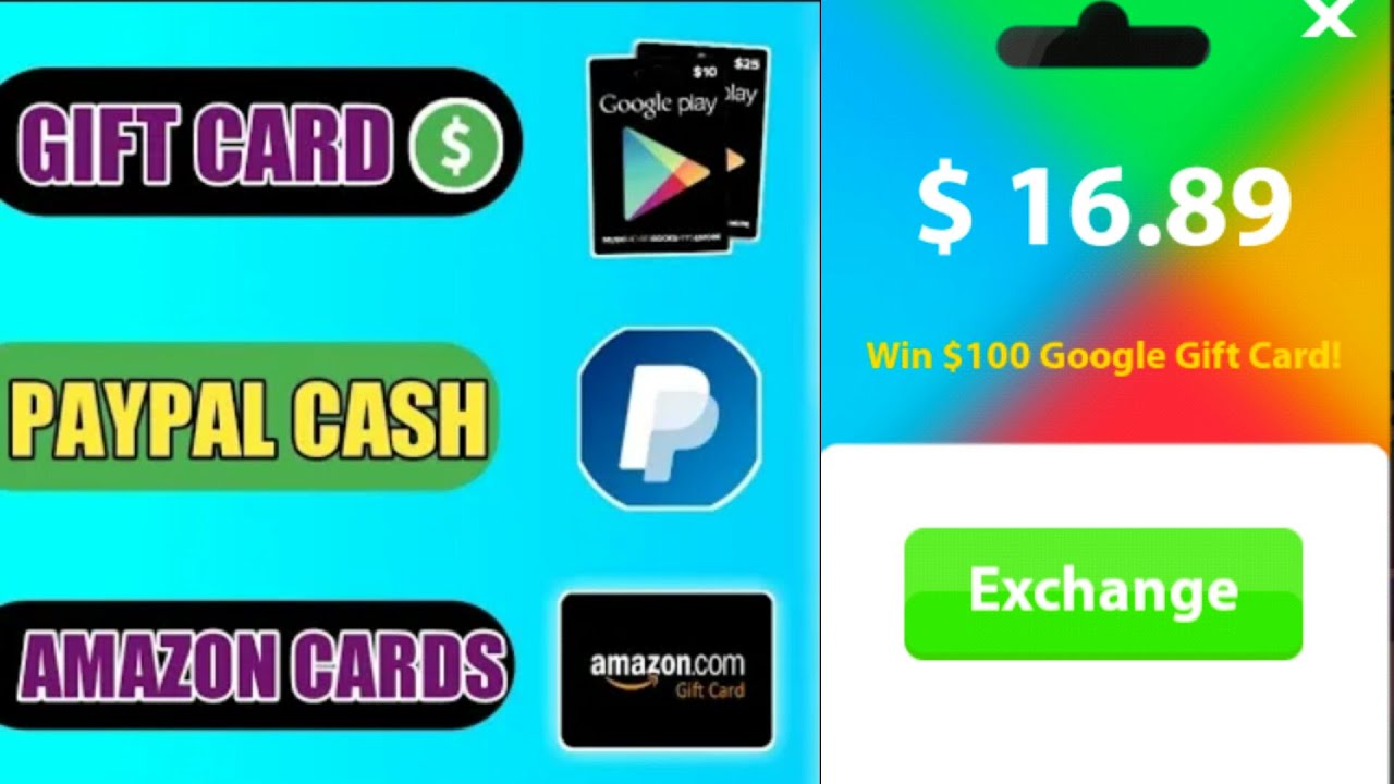 GIFTY WIN REWARDS APP, GOOGLE PLAY GIFT CARD, PAYPAL CASH, AMAZON GIFT ...