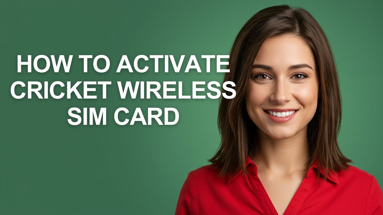 How to Activate Cricket Wireless Sim Card - AshleyHowTo - YouTube