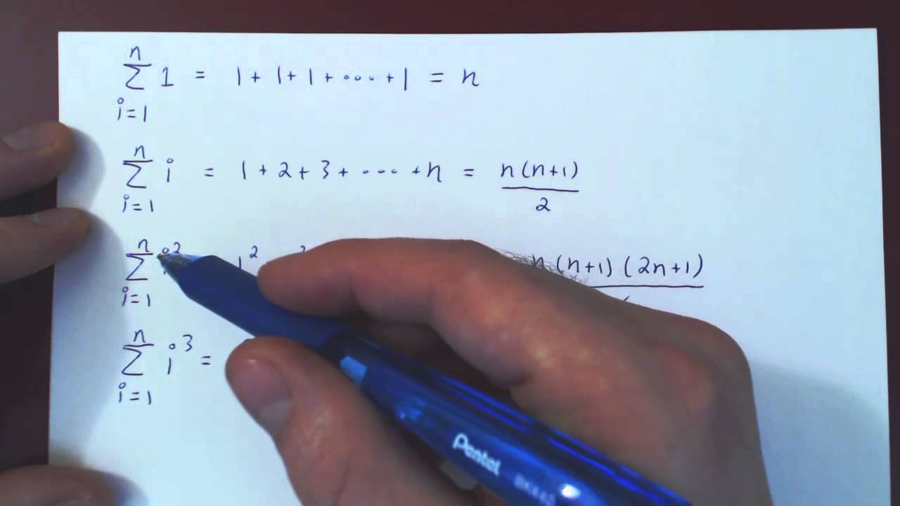 Sigma Notation - 2 - YouTube