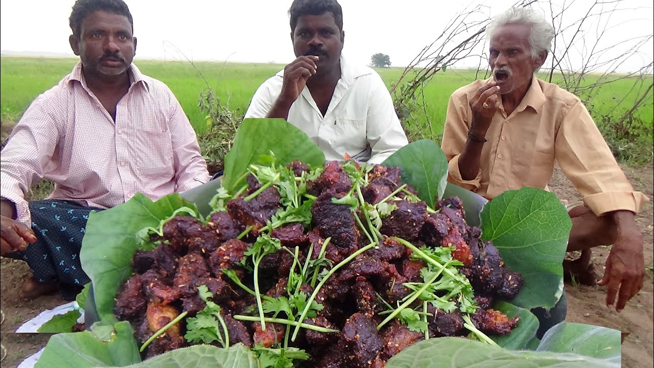 Village Style Traditional Cooking | Cooking Donkey Meat Fry Of Indian ...