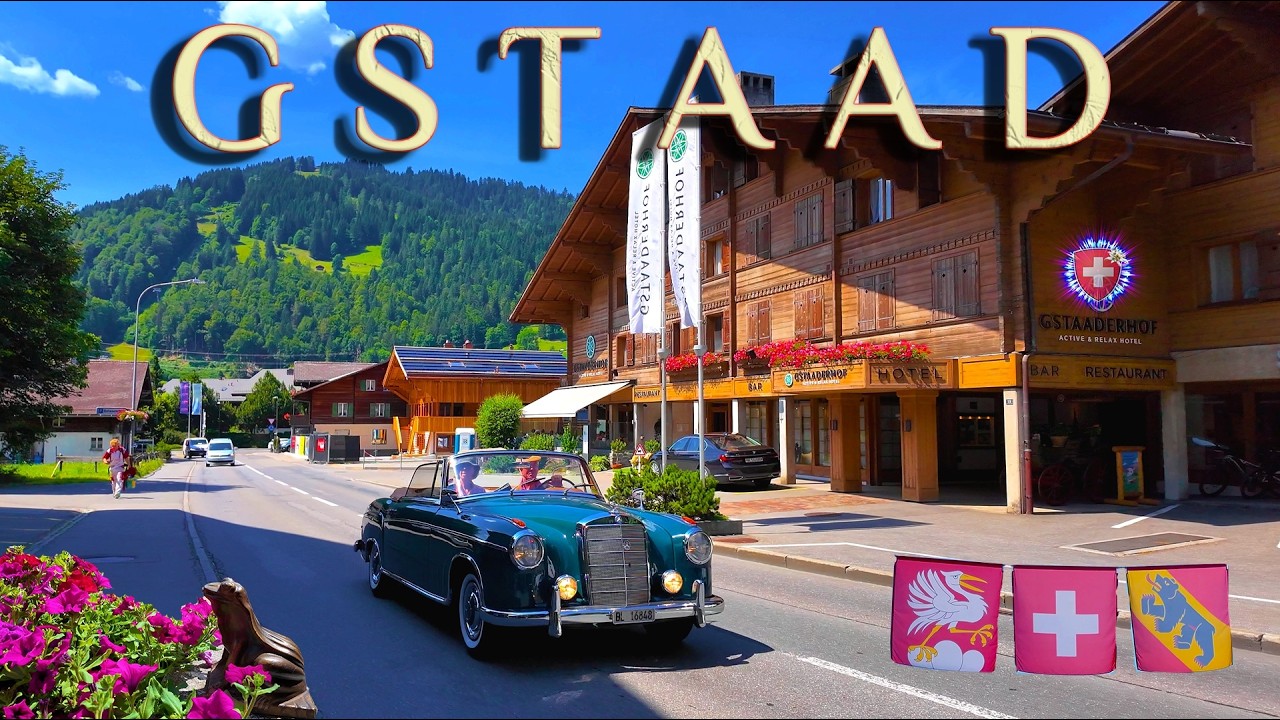 GSTAAD SWITZERLAND CHIC CHALET VILLAGE World-famous place Walking tour ...