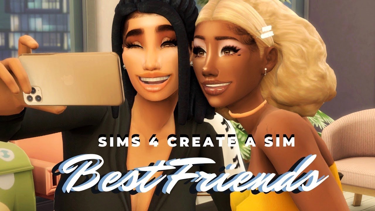 BEST FRIENDS 😊🧡 || The Sims 4 Create A Sim || + CC links - YouTube