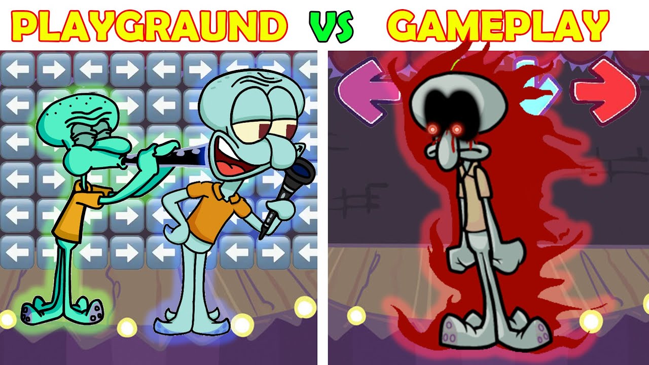 FNF Character Test | Gameplay VS Playground | Squidward Squidward Night ...
