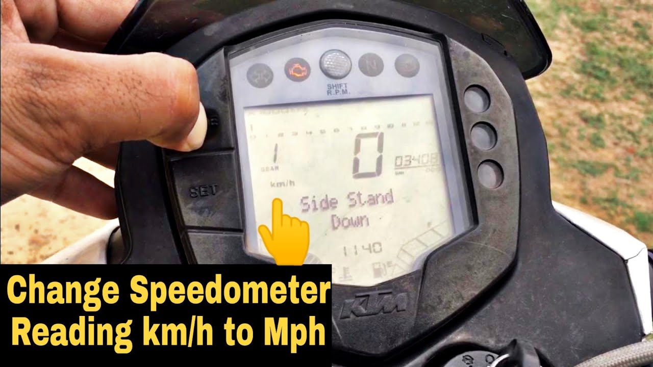 How To Change Km h To Miles Ktm Duke 200 Speedometer YouTube