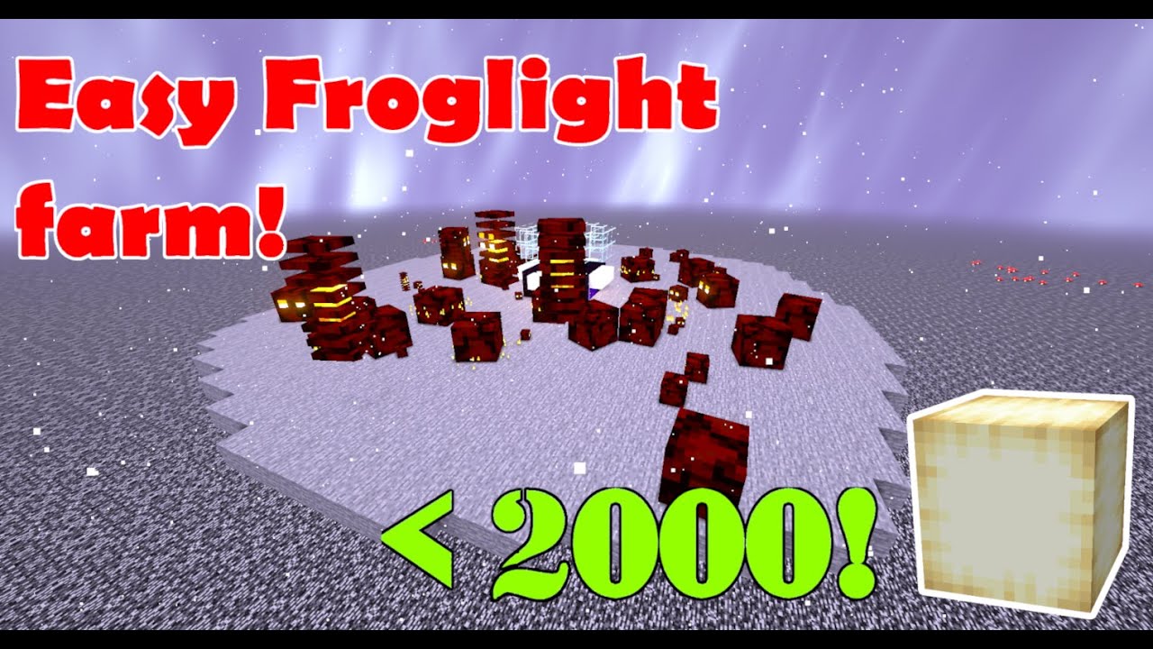Minecraft EXTREMELY EASY AUTOMATIC FROGLIGHT FARM! I Tutorial - YouTube