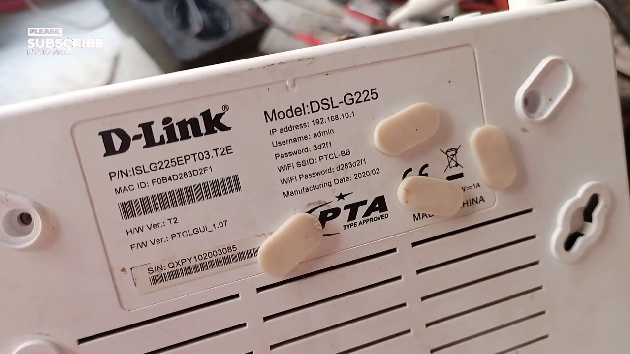 PTCL ROUTER D LINK DSL MODEL G225 REPAIRING IN URDU - YouTube