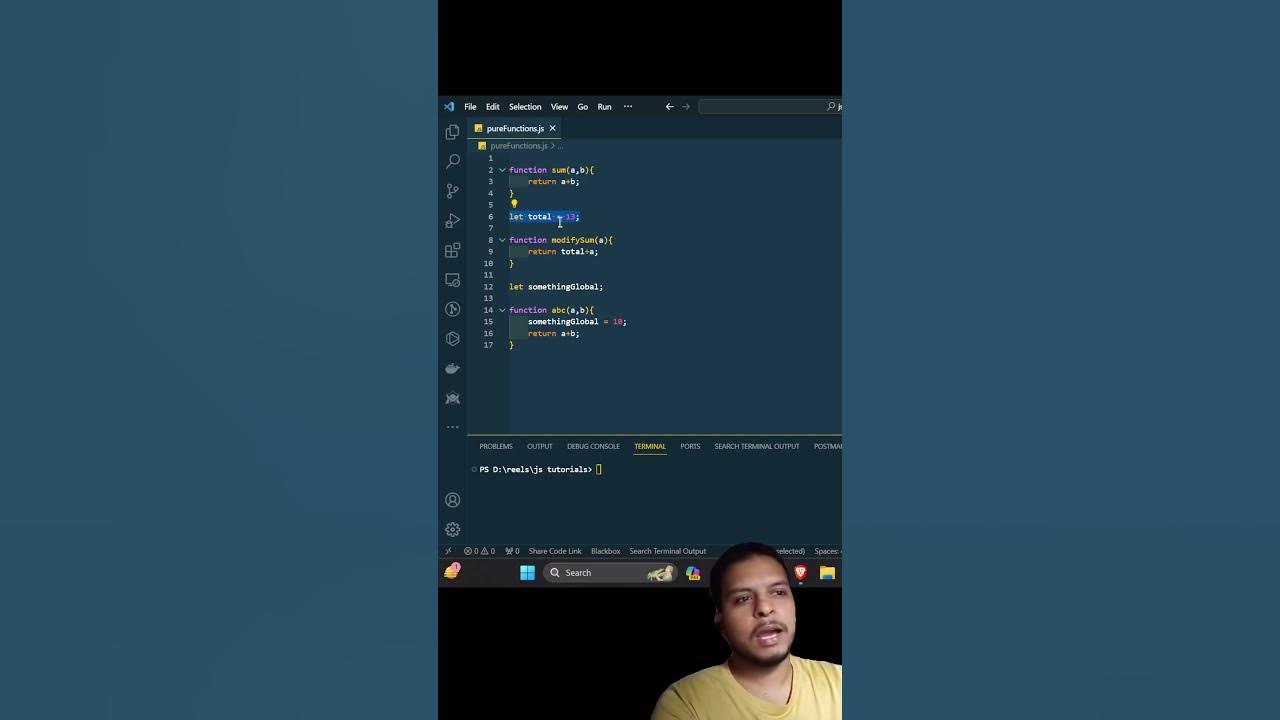 What Are Pure Functions Javascript Shorts Youtube