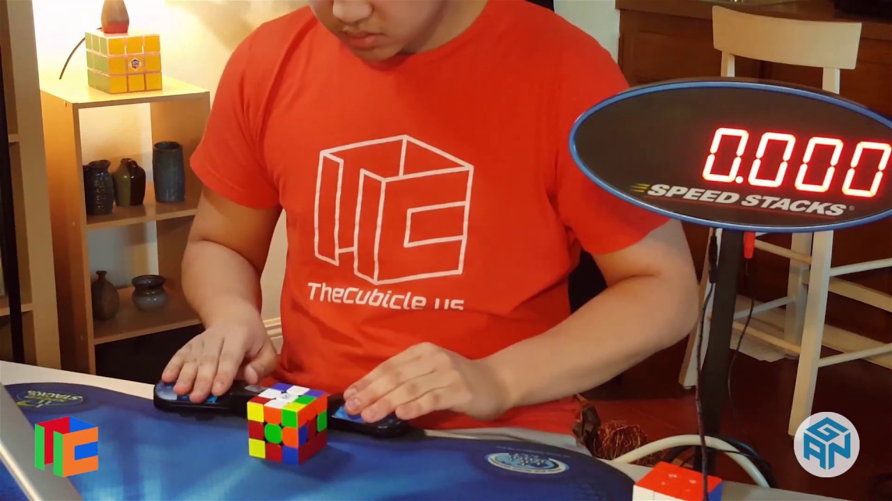 5.73 Avg of 5 Rubik's cube 3x3 Gan Infinity - YouTube