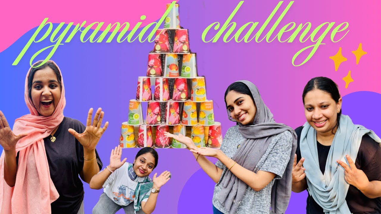 Pyramid challenge ഒരു അടിപൊളി challenge with full fun 🤩 എന്താണ് ...