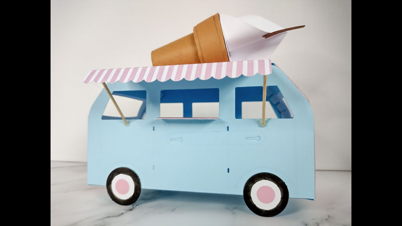 Tutorial | How to Make a Campervan Gift Box Die Set - YouTube