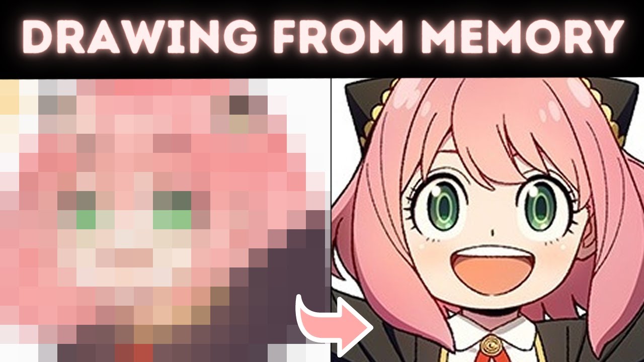 Drawing Anime Characters From Memory - YouTube