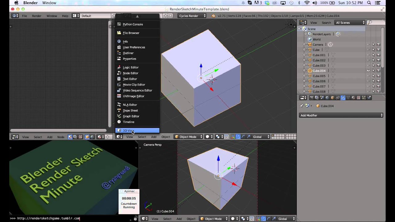Window Layout Basics in Blender - YouTube