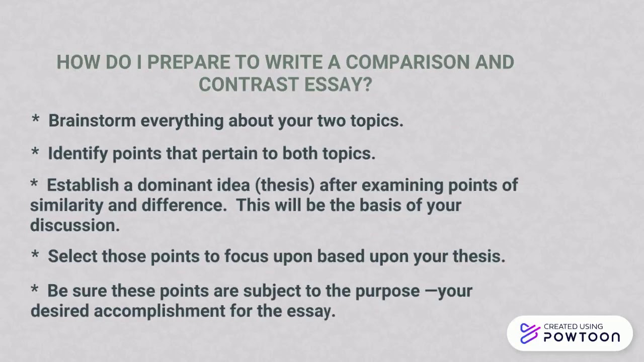 Writing a two-topic essay - YouTube