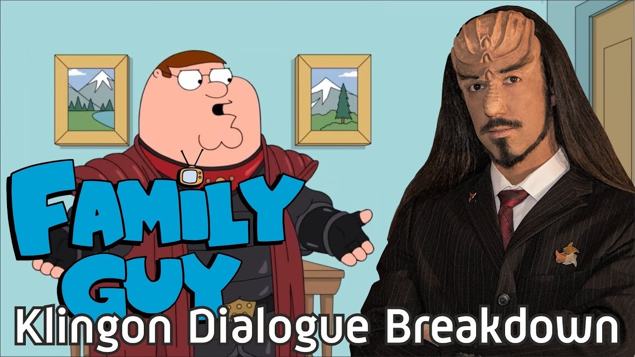 Family Guy - Klingon dialogue breakdown - YouTube