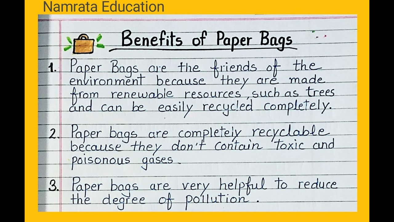 10 Lines Essay On Benefits Of Paper Bag In English Essay Writing On 10-lines-essay-on-benefits-of-paper-bag-in-english-essay-writing-on