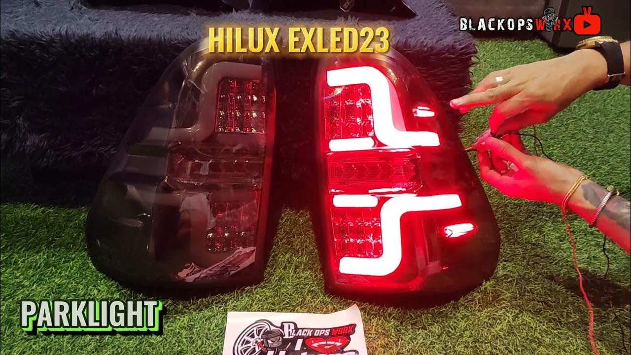 TOYOTA HILUX EXLED 23 FULL SIDE LED TAIL LIGHTS By Black Opsworx - YouTube