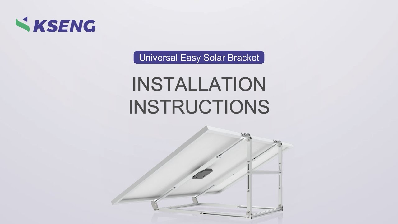 Universal Easy Solar Bracket Step-by-step Installation - YouTube