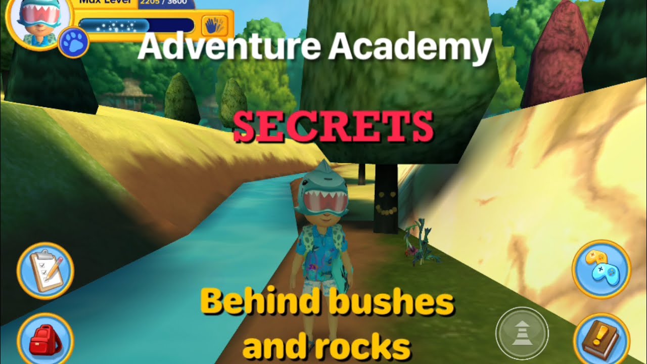 Adventure Academy Secrets Series:Behind Bushes and Rocks - YouTube