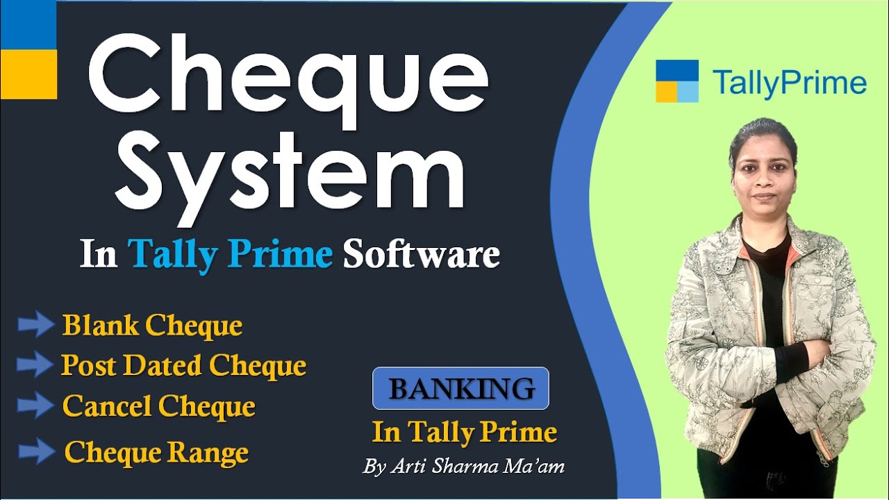 Cheque System in Tally Prime | Banking in Tally Prime | Complete Cheque ...
