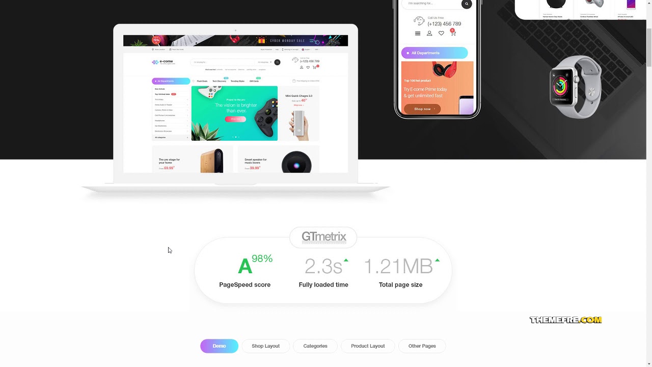 Ecome - Electronics Store WooCommerce Theme - RTL Supported - YouTube