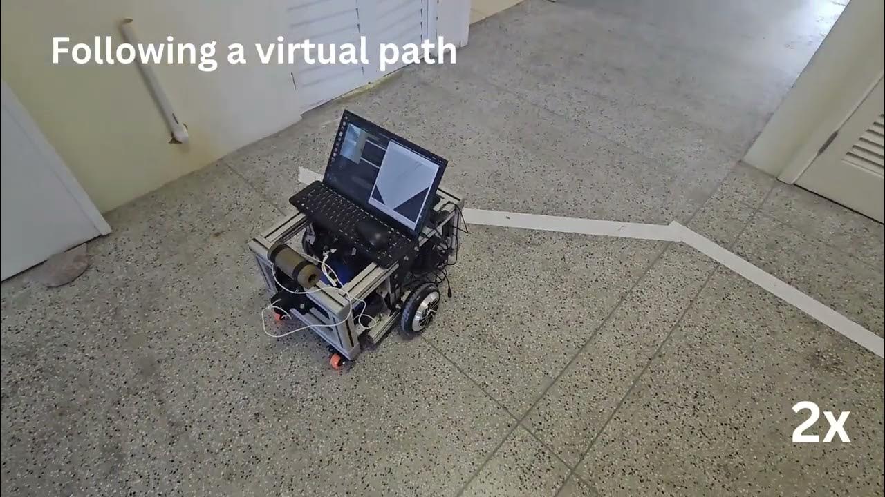 Following a virtual path - Teach and Repeat - YouTube