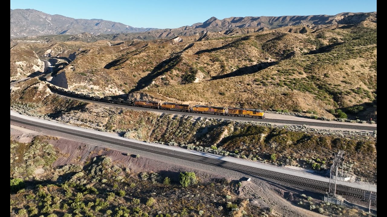 UP Military Train Cajon Pass - YouTube