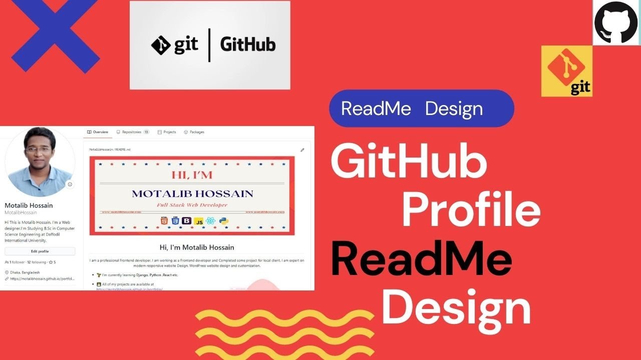 How to design a awesome GitHub profile readme in bangla-2021 - YouTube
