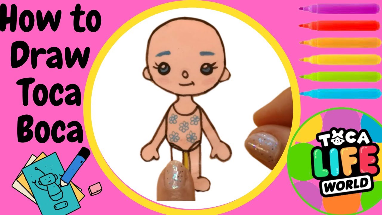 Toca Boca, How to Draw Toca Boca character easy - YouTube