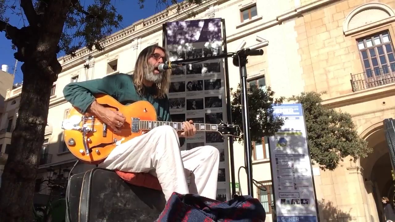 Stop Breaking Down (funky version) - Markus K busking n Castellon - YouTube
