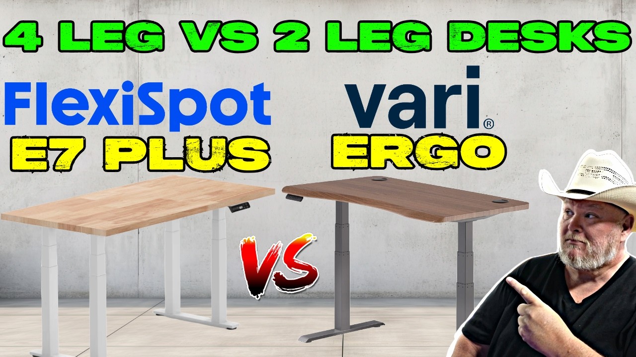 Best Standing Desk? (Flexispot E7 Plus vs Vari Ergo) - YouTube