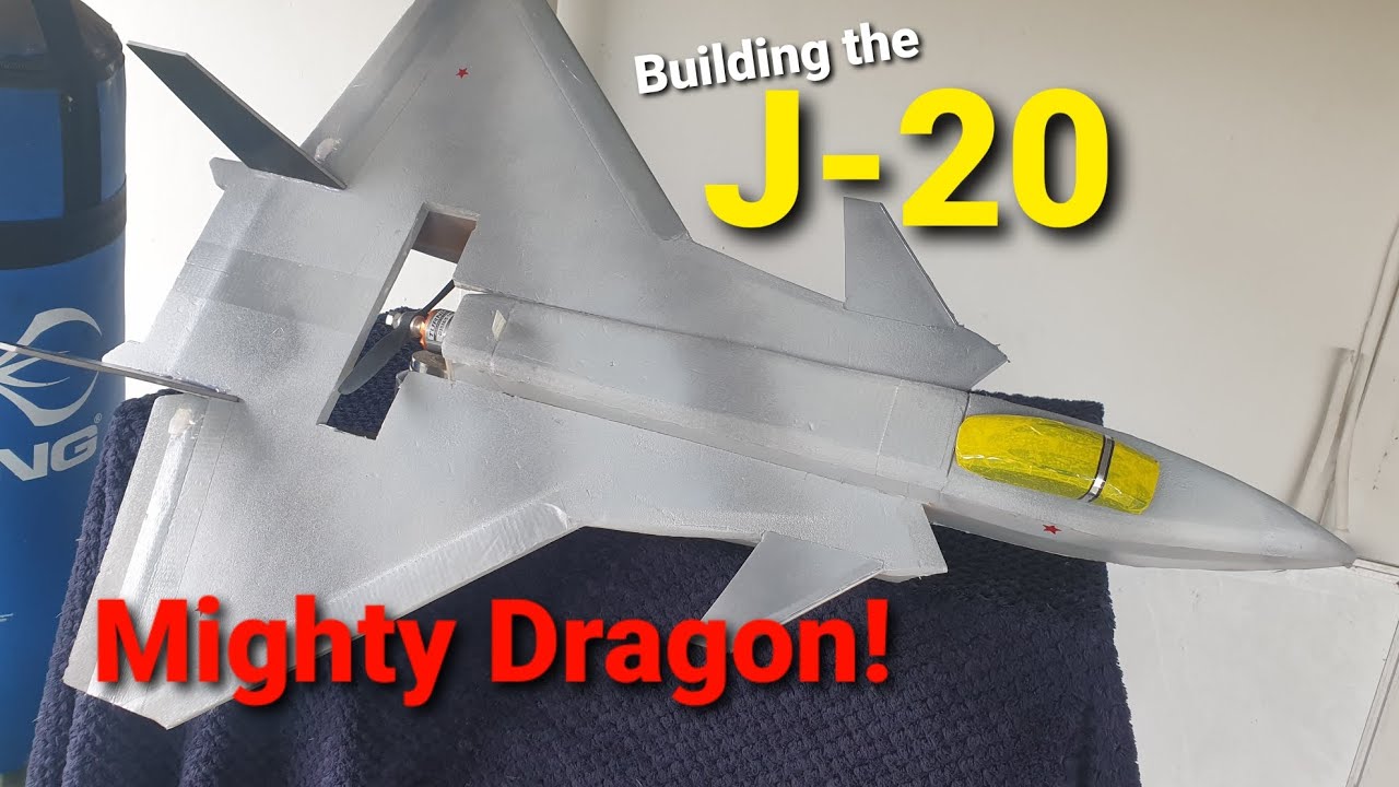 J-20 Mighty Dragon RC plane DIY build! How does it compare to the F-22 ...