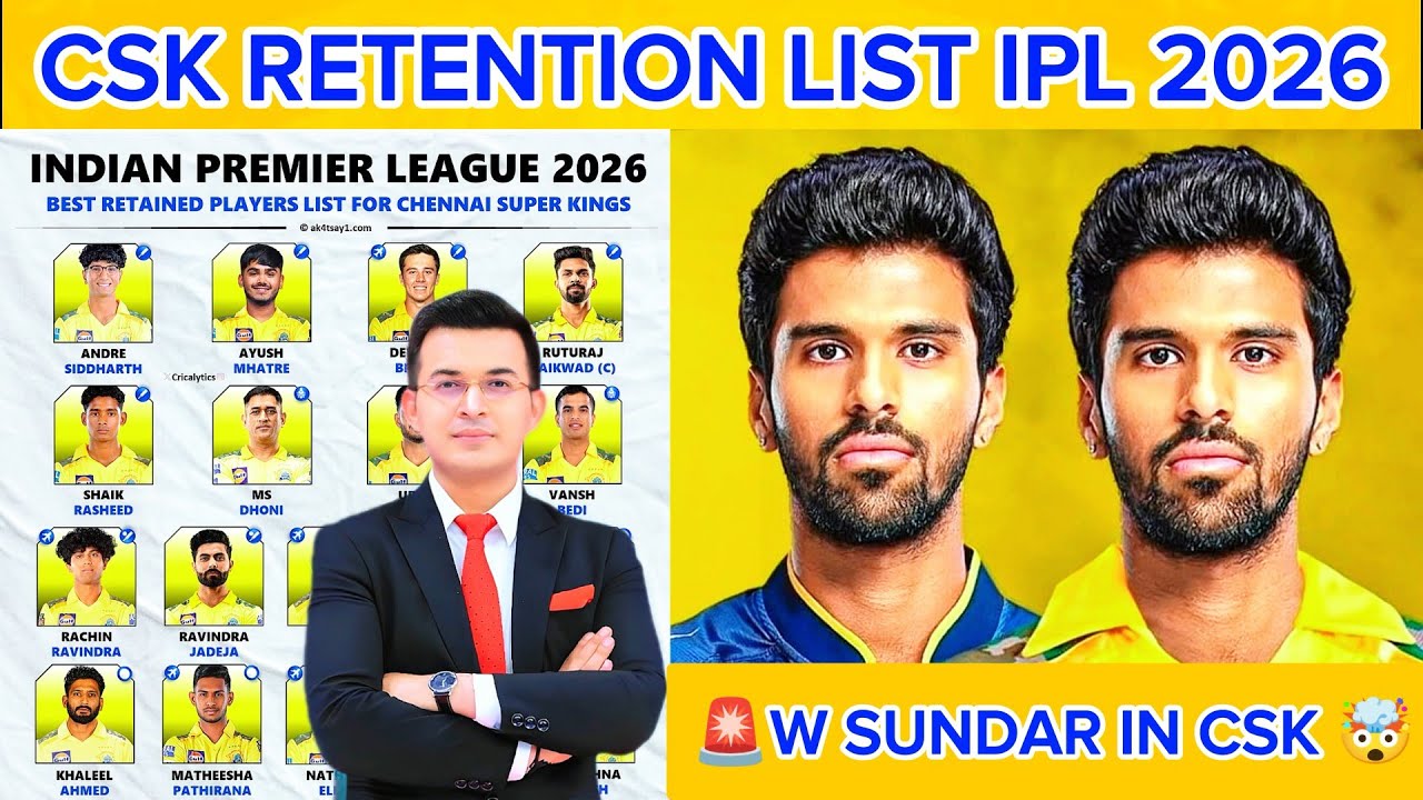 CSK Retention List IPL 2026 🔥| CSK ने खेला बड़ा दांव🤯 | CSK ने किन 11 ...