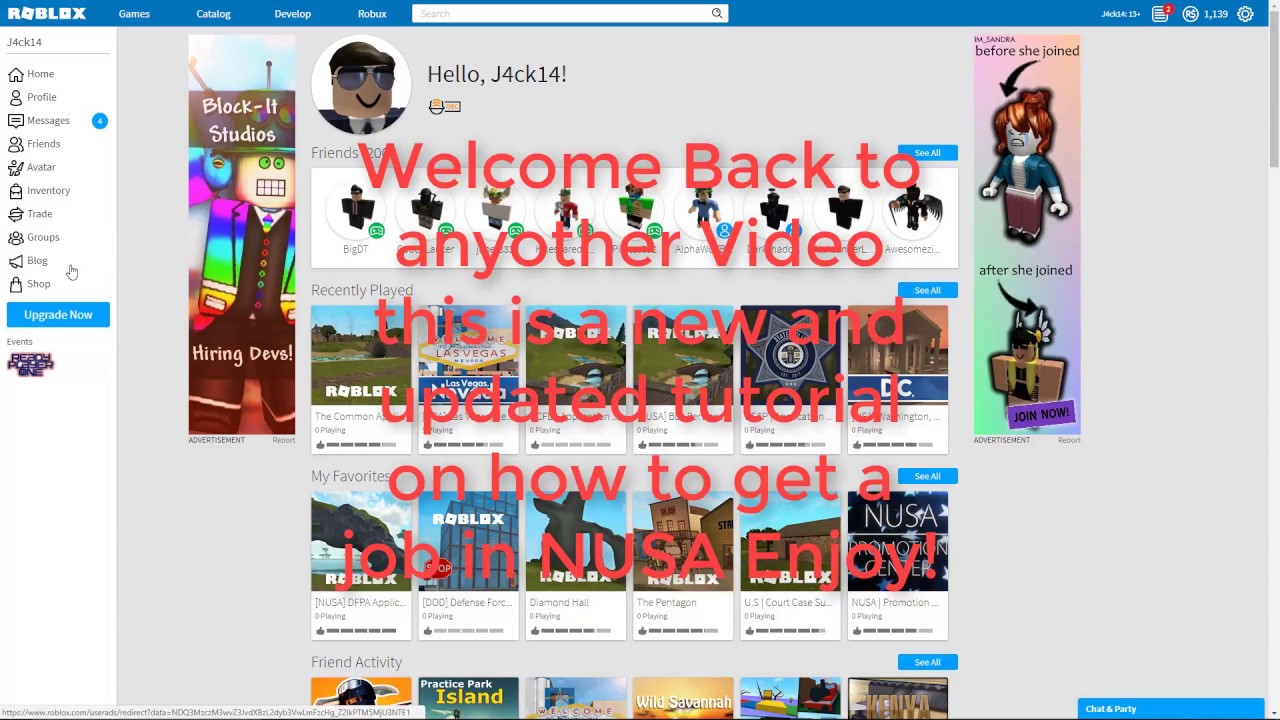 Roblox - Tutorial [2] - How to Get a Job in NUSA (New Method) - YouTube